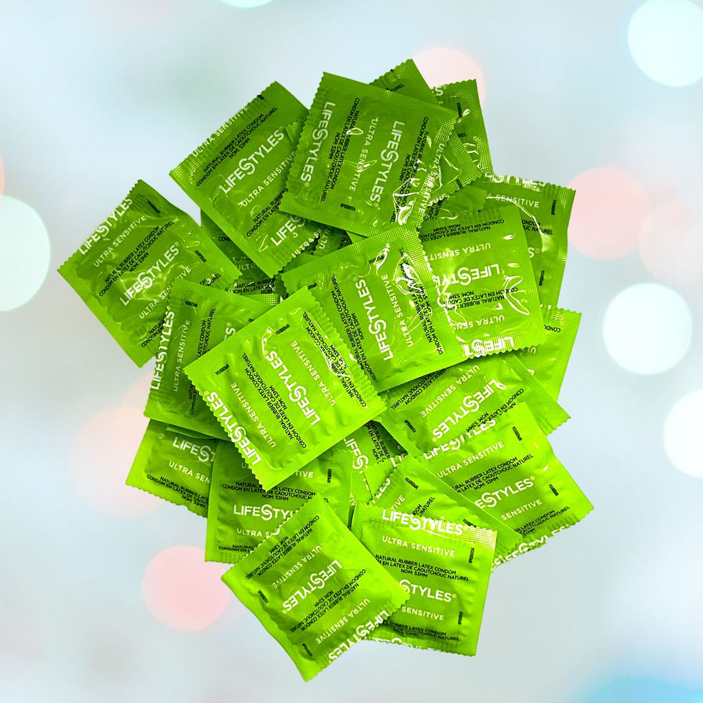 Lifestyles Ultra Sensitive Lubricated Condoms Reservoir Tip Condoms