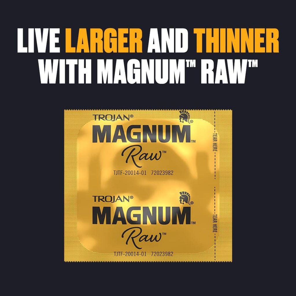 Trojan Magnum "Raw" Large Size Condoms – Condomania.com