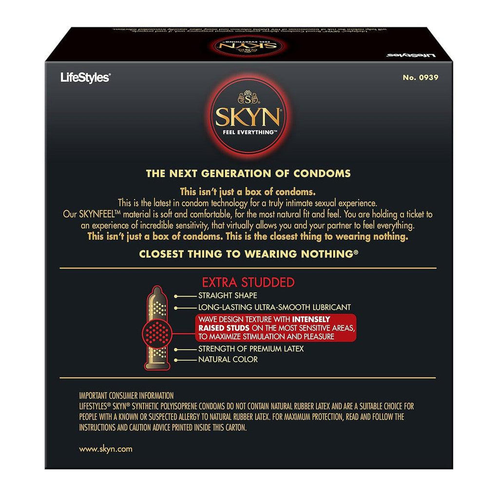 LifeStyles SKYN Extra Studded Condoms – Condomania.com