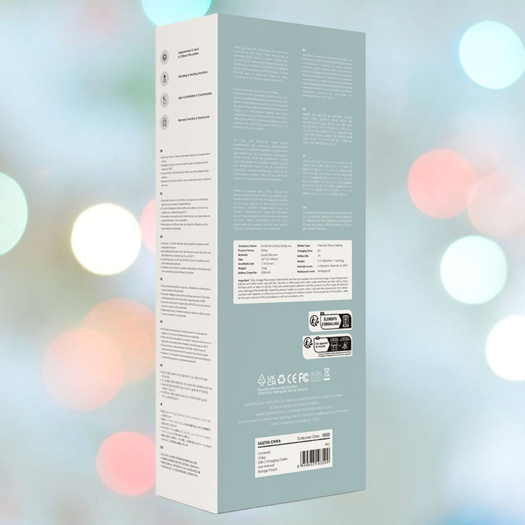 Svakom Chika Rabbit VIbrator App Controlled - Turquoise Grey ...