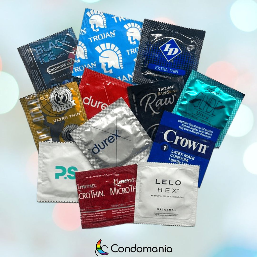 Ultra Thin Condom Sampler (12+ Different Condoms) – Condomania.com