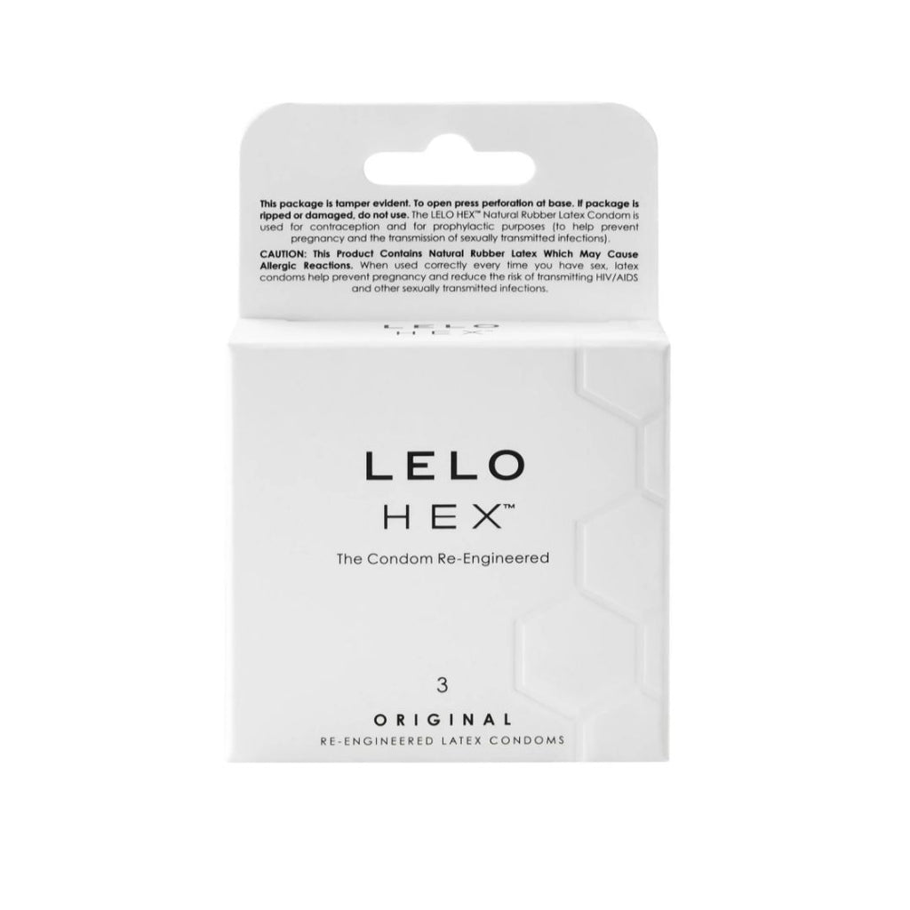 LELO Hex Ultra Thin Condoms - Hexagonal Structure 3-Pack – Condomania.com