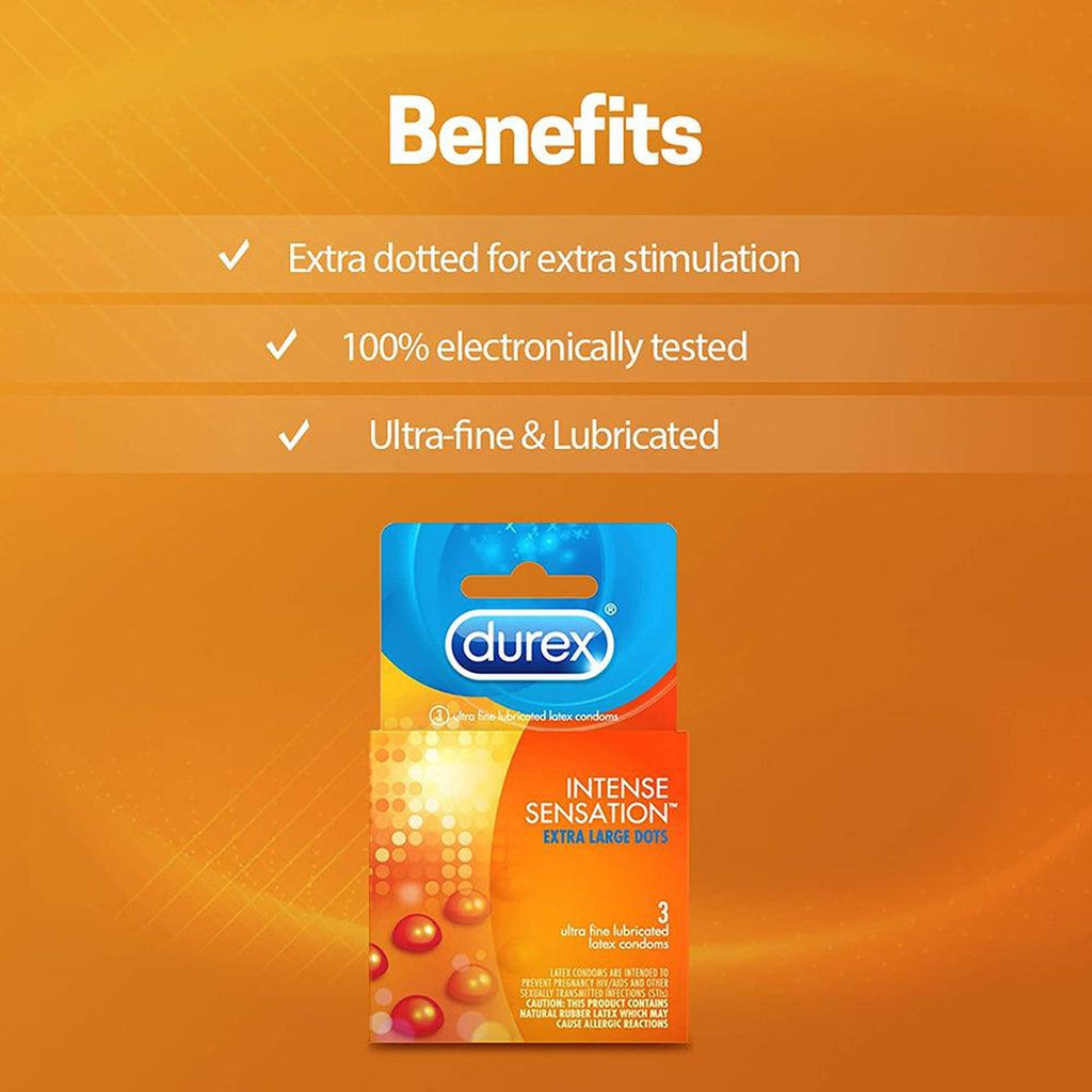 Durex Intense Sensation Dotted Textured Condoms – Condomania.com