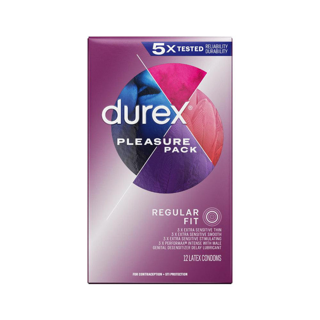 Durex Pleasure Pack Variety Condoms 3-Pack Assorted – Condomania.com
