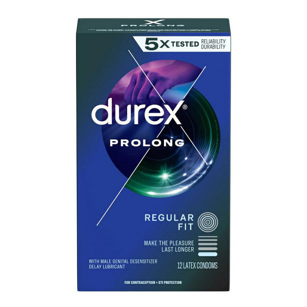 Durex Prolong Extended Pleasure Desensitizing Condoms – Condomania.com
