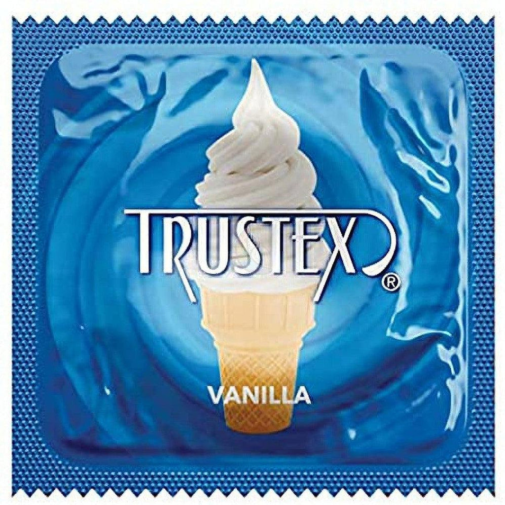 Vanilla Flavored Trustex Condoms 🍦 | Oral Pleasures – Condomania.com